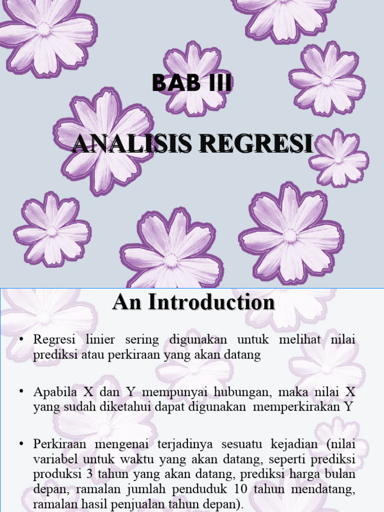 Panduan Analisis Regresi | PDF