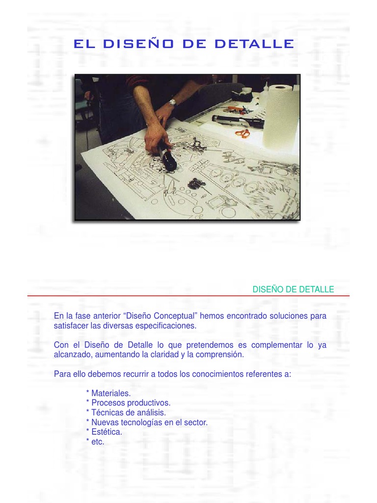 Diseño de Detalle en Ingeniería | PDF | Factores humanos y ergonomía ...
