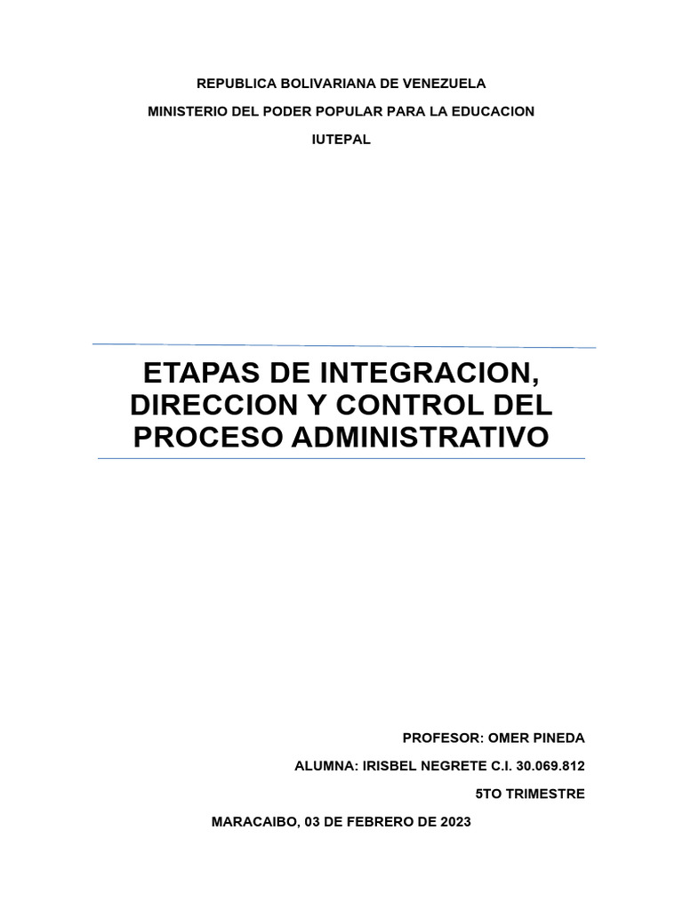 Etapas de Integracion | PDF | Comunicación | Gestión de recursos humanos