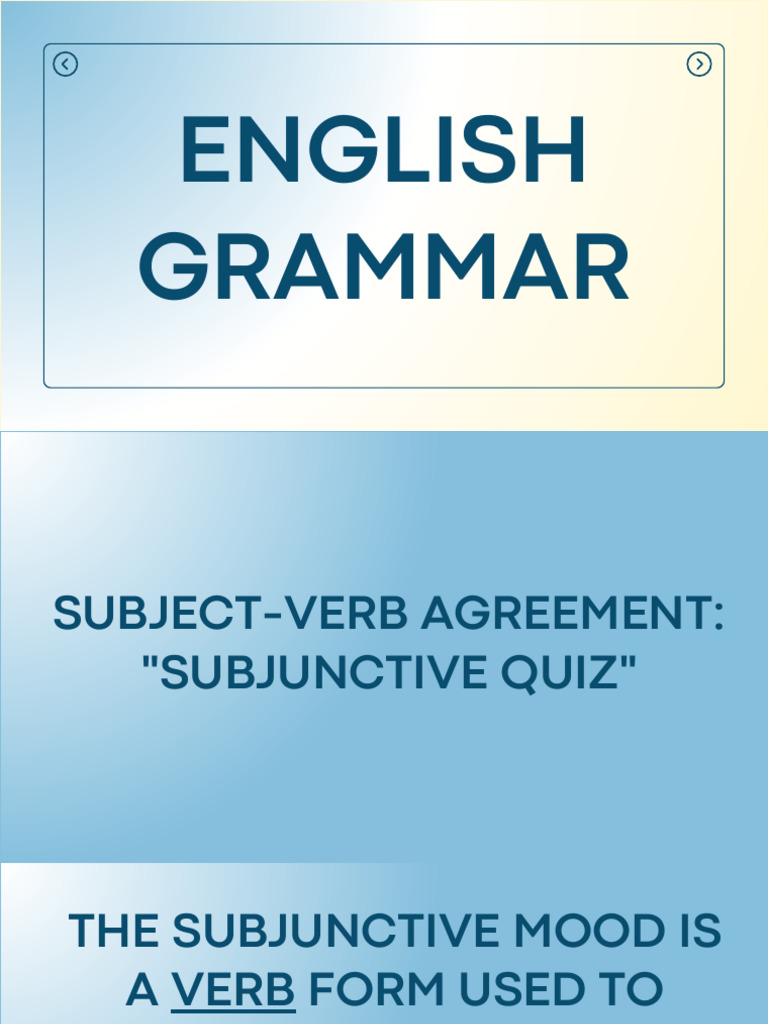 Subject-Verb Agreement Exercises | PDF | Linguistic Morphology ...