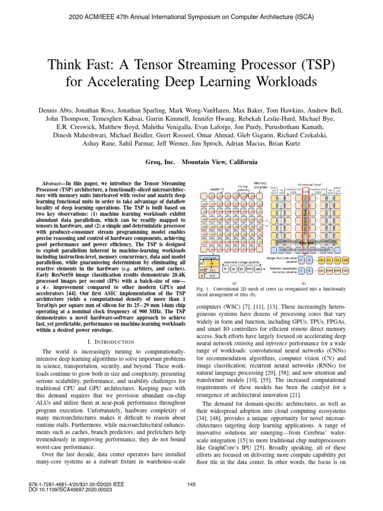 Isca TSP | PDF | Central Processing Unit | Parallel Computing