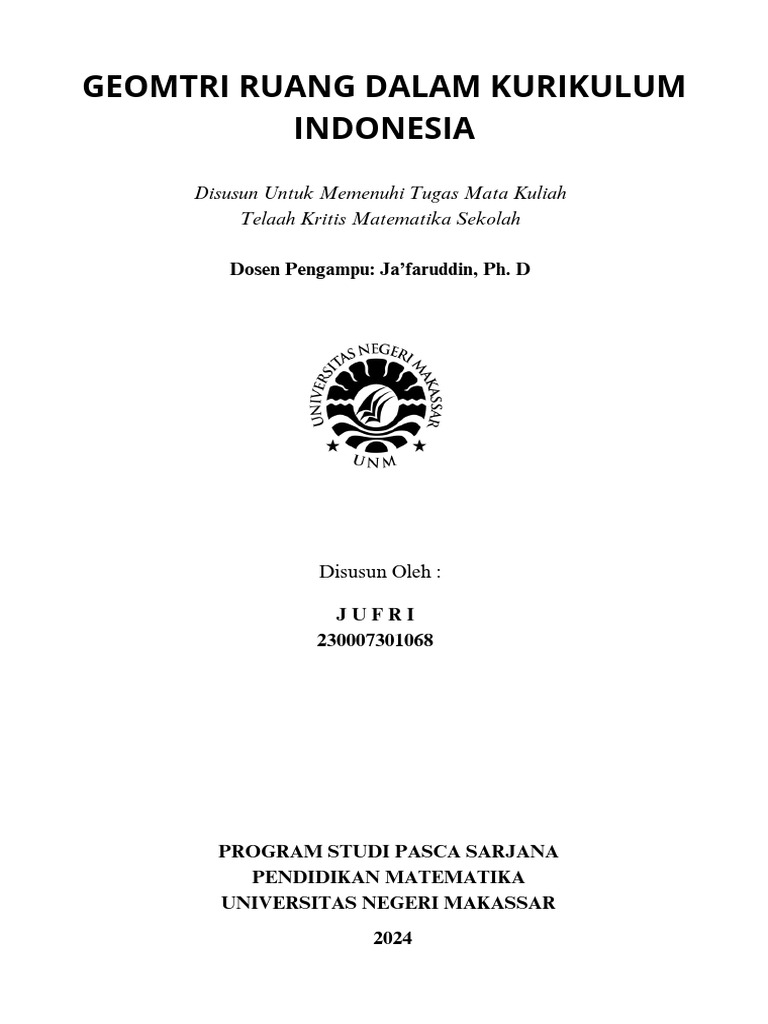 Jufri - Geomtri Ruang | PDF