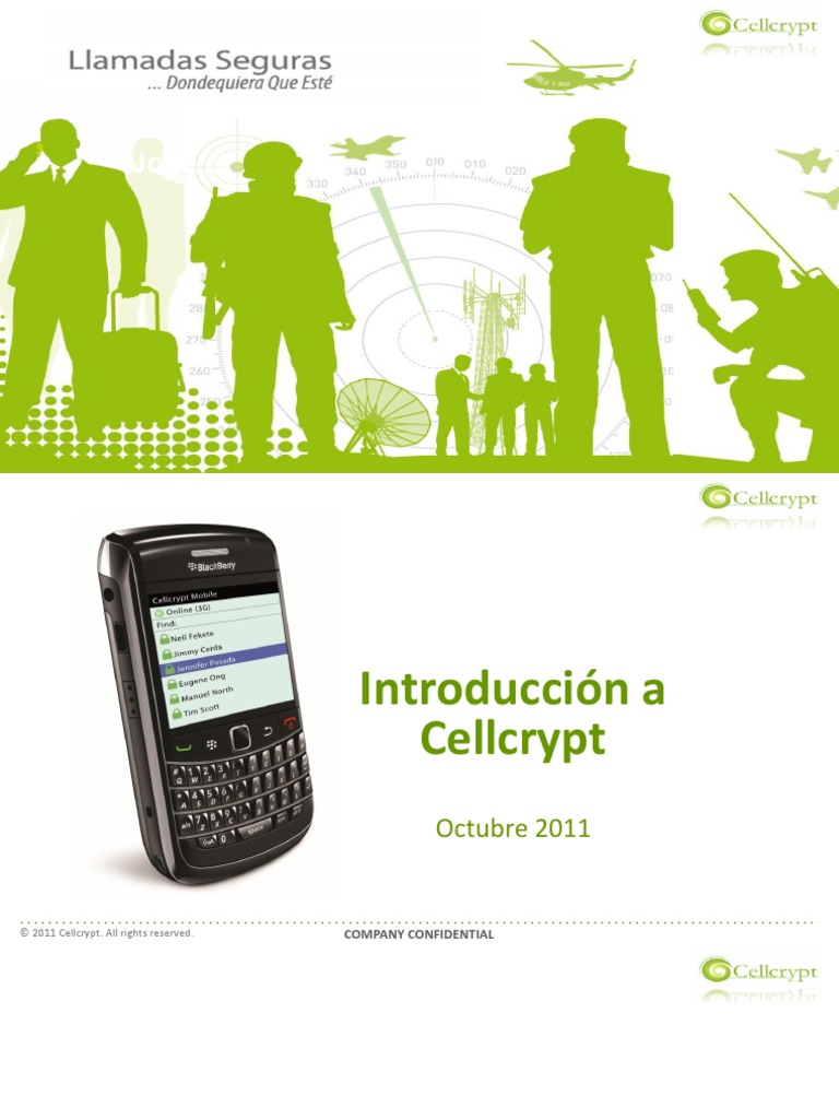 Cellcrypt Commercial Training Servcomm | PDF | Telefonía móvil | Gsm