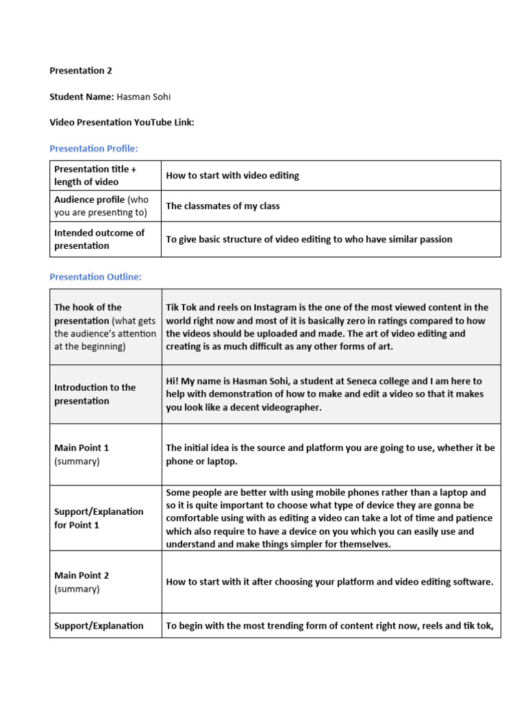 Demonstration Presentation Outline Template | PDF | Computing