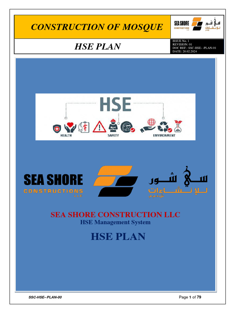 HSE or EHS Plan | PDF | Occupational Safety And Health | Risk Assessment