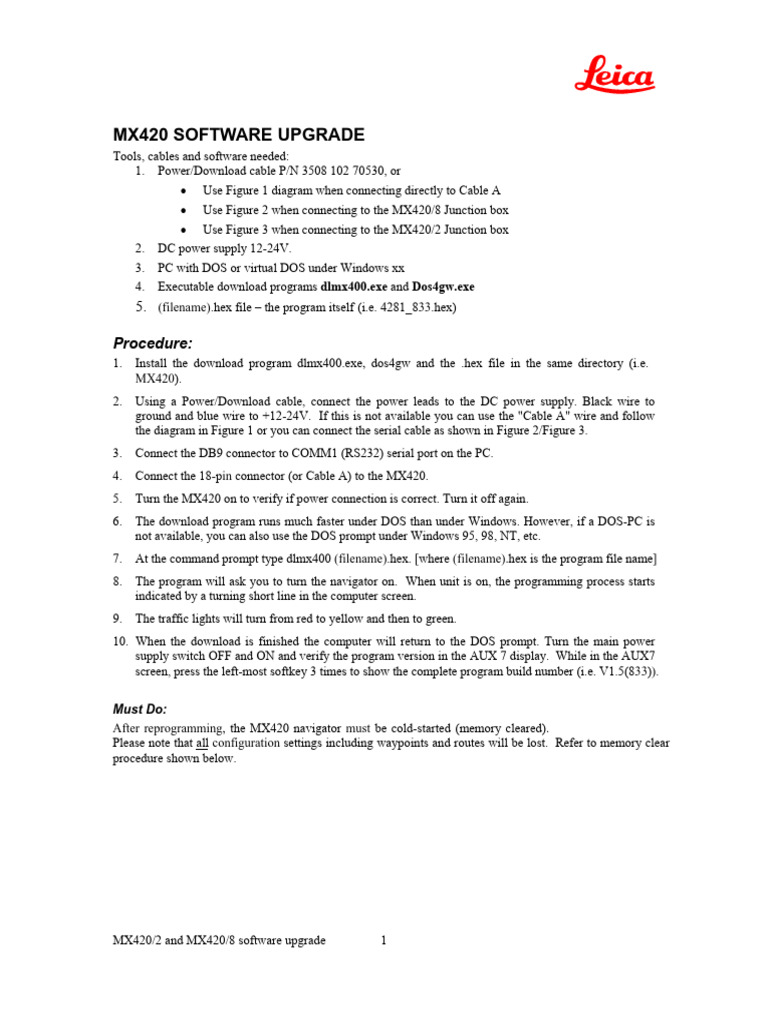 MX420 Software Upgrade Guide | PDF | Filename | Microsoft Windows