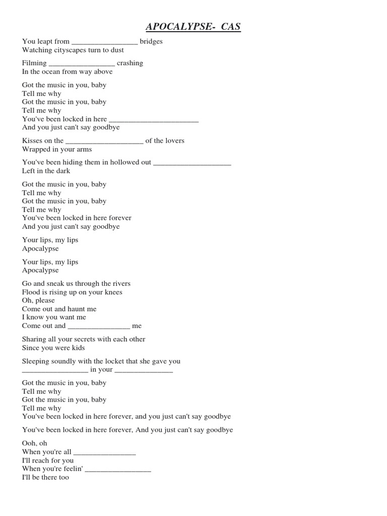 APOCALYPSE | PDF | Art | Poetry