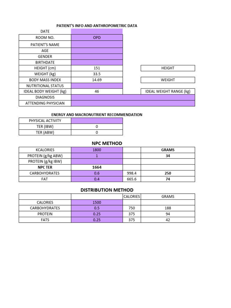 Diet Calculator | PDF | Dieting | Low Fat Diet