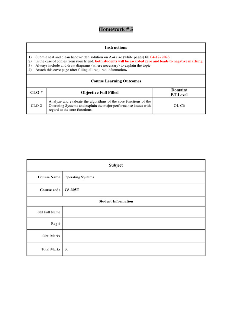Homework # 5: Instructions | PDF | Computing | Computer Science