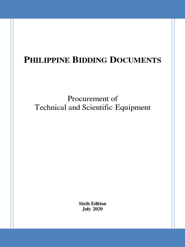 ITB No. 2021 17 and Bidding Documents Procurement of Technical and ...