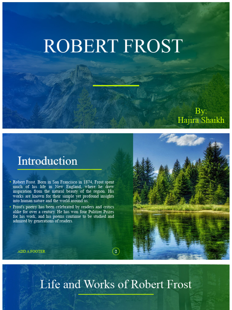 Robert Frost | PDF | Poetry | Writing