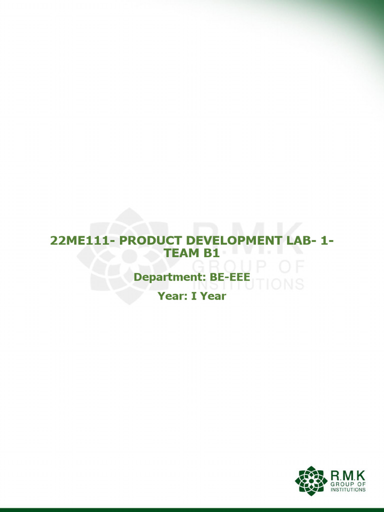 Product Development Lab Project | Download Free PDF | Artificial ...