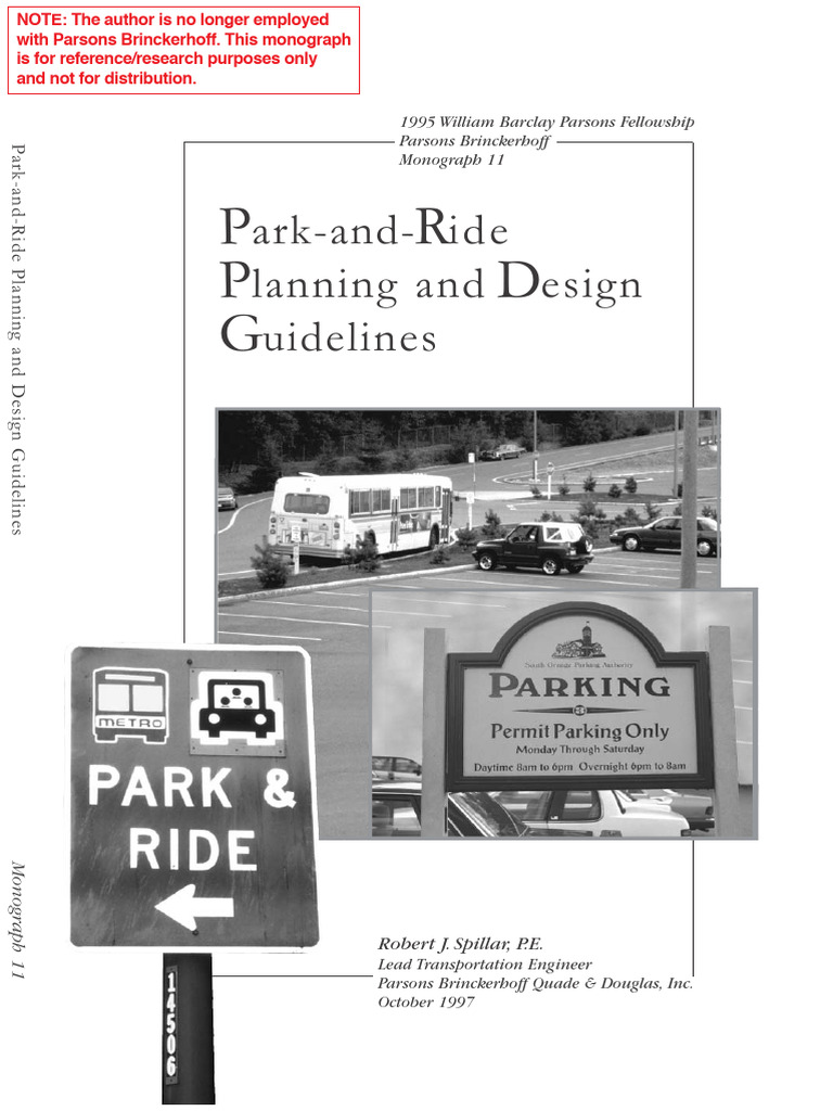 Park and Ride Planning and Design Guidelines | PDF