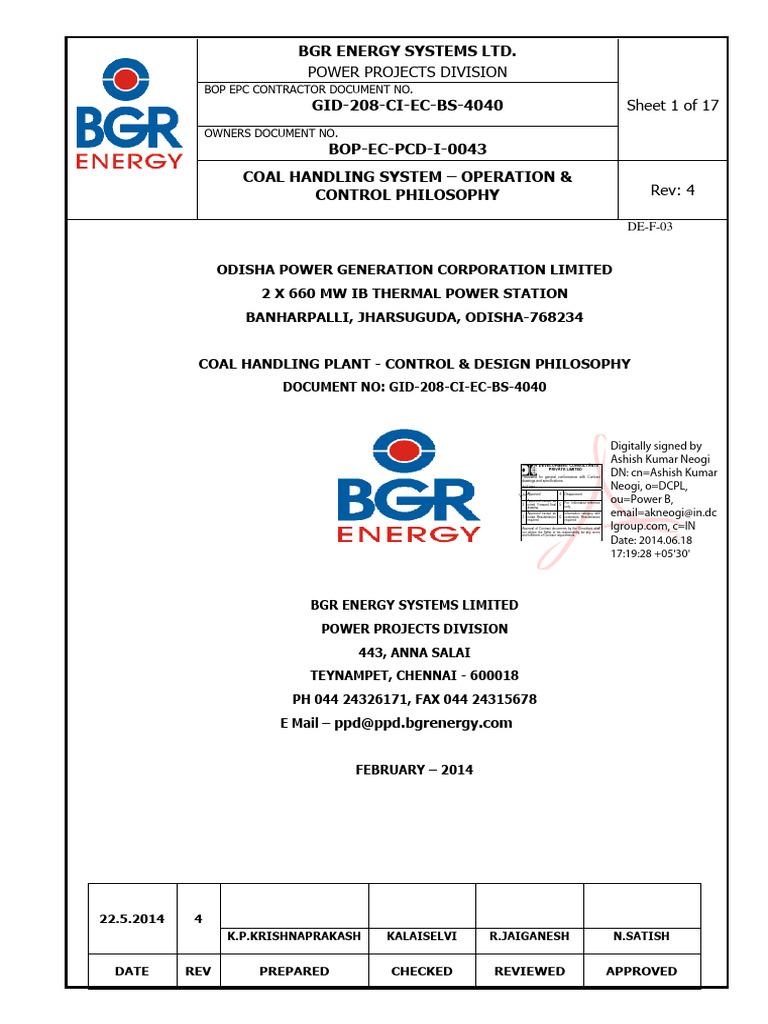 GID-208-CI-EC-BS-4040 R4 CHP Control Philosophy | PDF | Programmable Logic Controller ...