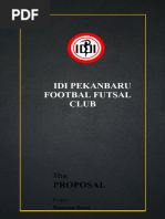 Proposal Pembuatan Jersey Dan Sponsor | PDF