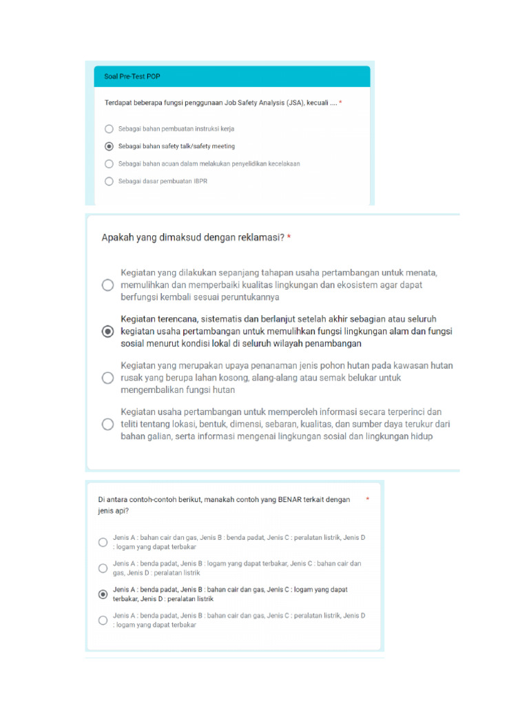 Pre Test | PDF