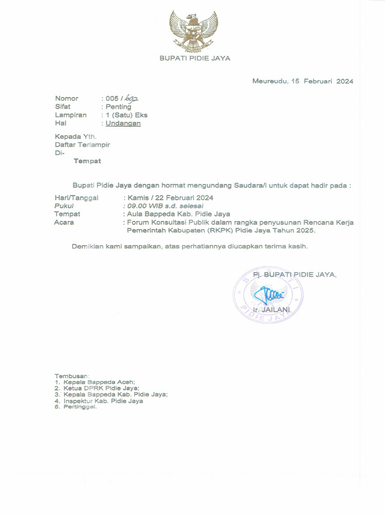 Undangan Forum Konsultasi Publik | PDF