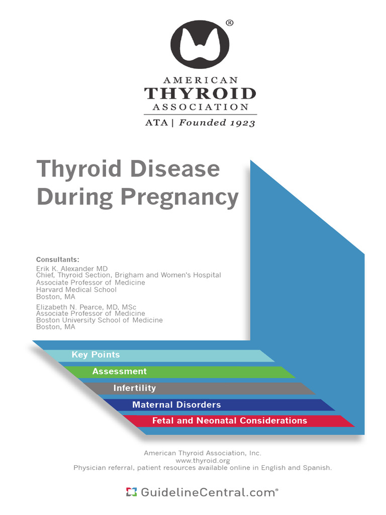 Thyroid Pregnancy ATA 2017 v2b 101017-021022 | PDF | Hypothyroidism ...