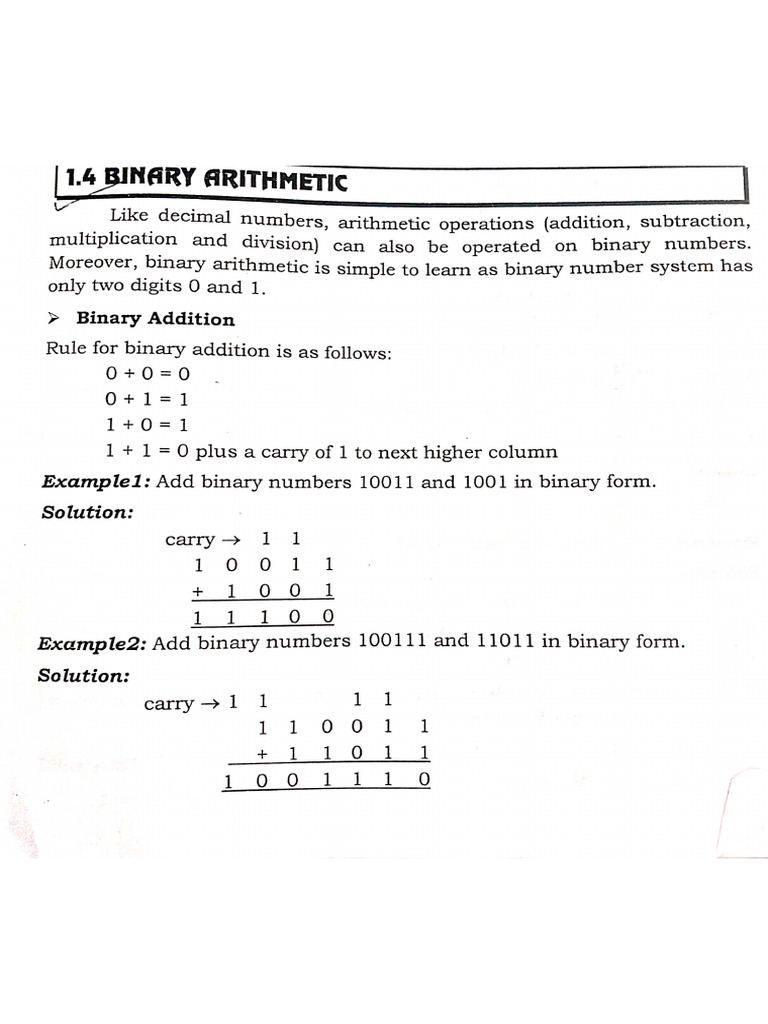 Binary Number | PDF