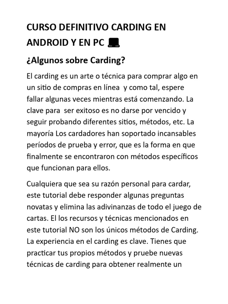 Tutorial Carding Completo-1 | PDF | Cookie HTTP | Red de computadoras