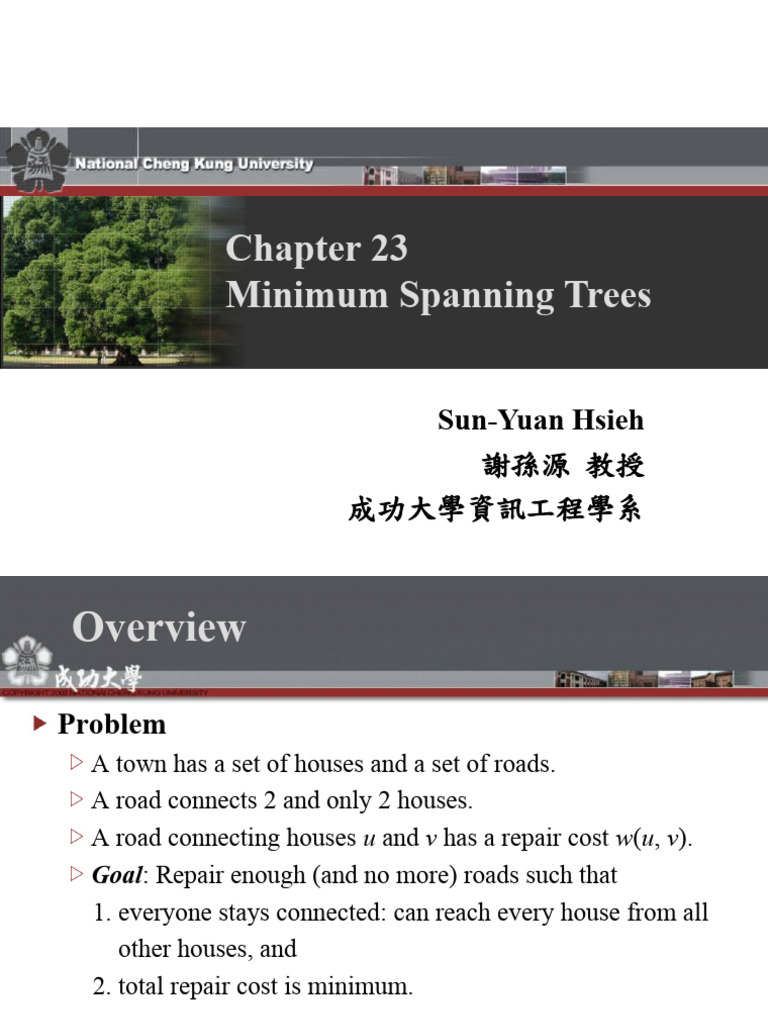23 - Minimum Spanning Trees | PDF | Algorithms | Mathematics 23 - Minimum Spanning Trees | PDF | Algorithms | Mathematics