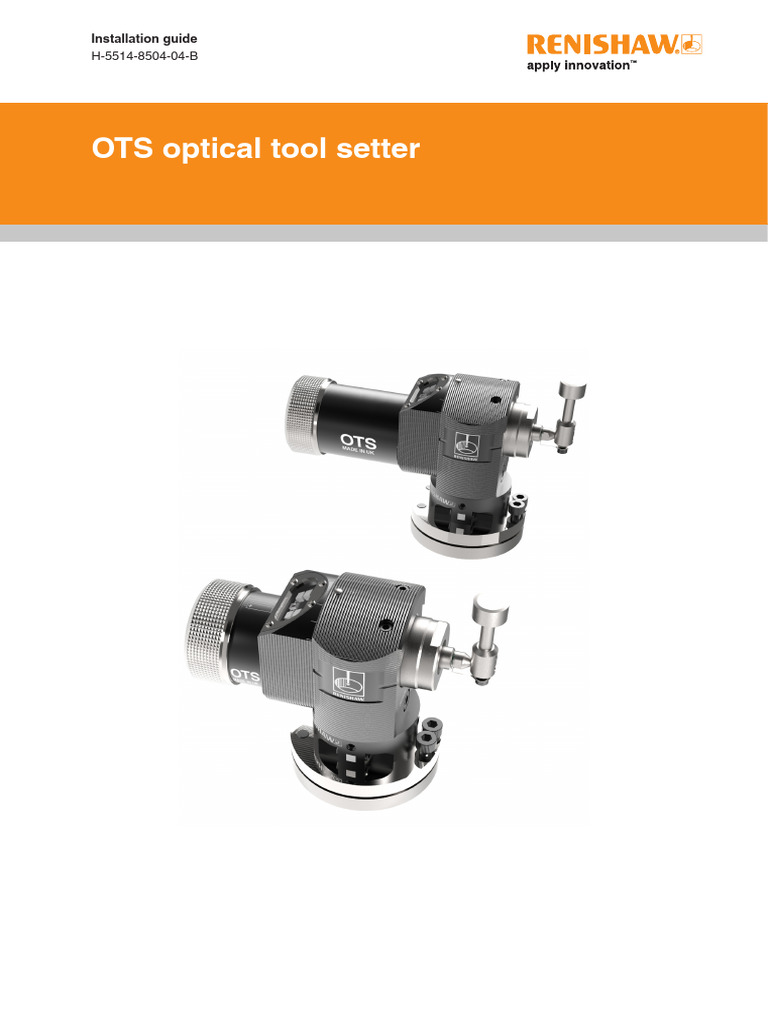 OTS Optical Tool Setter: Installation Guide | PDF | Dangerous Goods