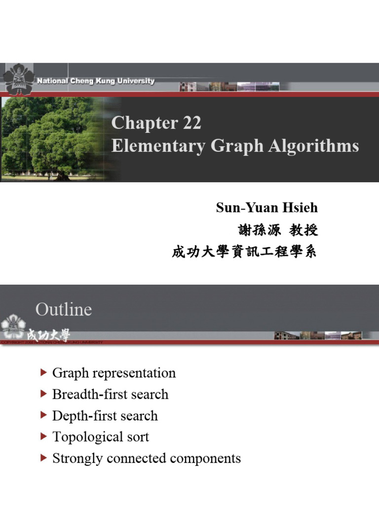 22 Elementary Graph Algorithms Pdf Mathematical Relations Graph Theory