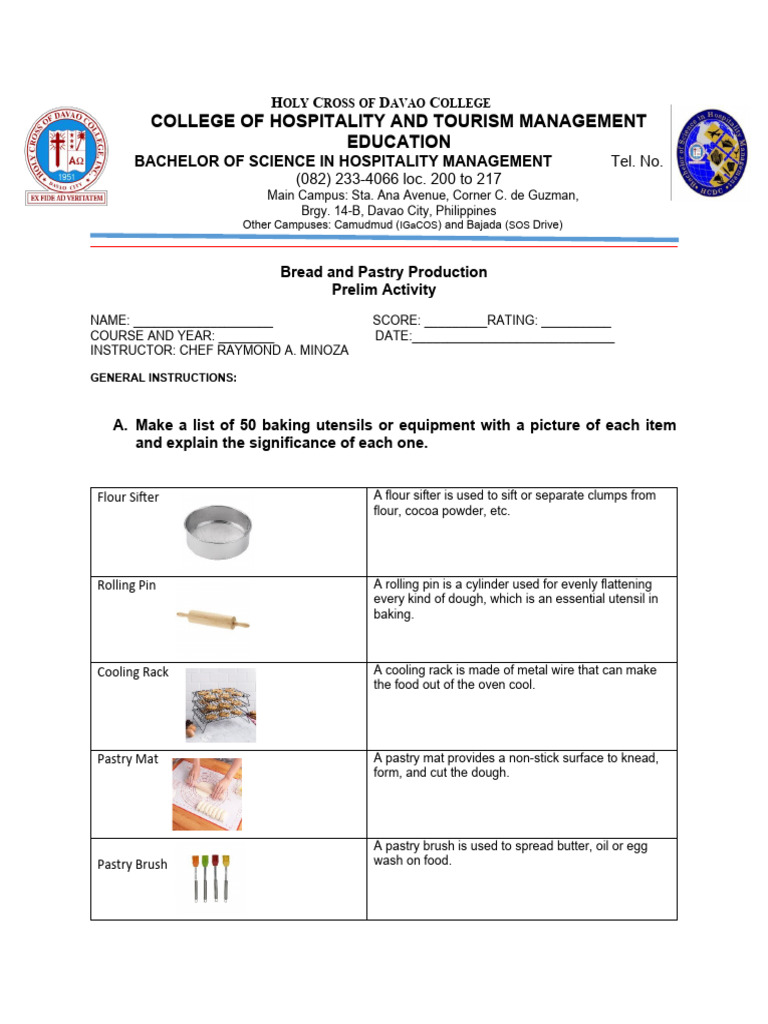 Prelim Lab. 1-Activity | Download Free PDF | Baking | Cakes Prelim Lab. 1-Activity | Download Free PDF | Baking | Cakes