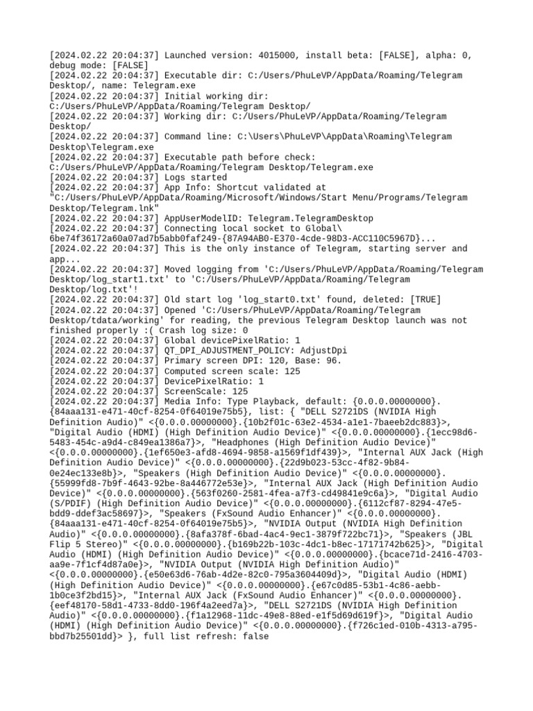 Log | PDF | Hdmi | Computing Platforms