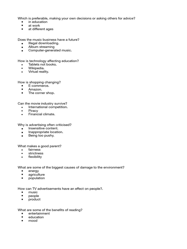 CPE - Speaking Part 3 EngExam | PDF
