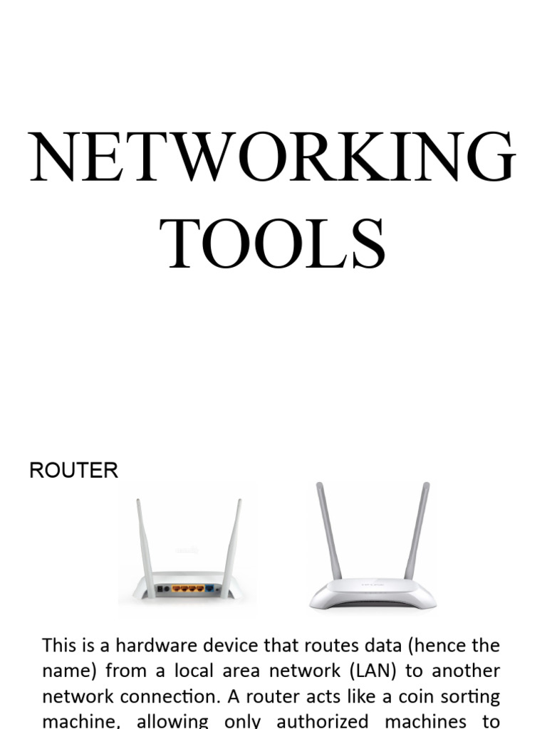 A. Networking Tools and Cable Building | PDF | Computer Network | Electrical Connector
