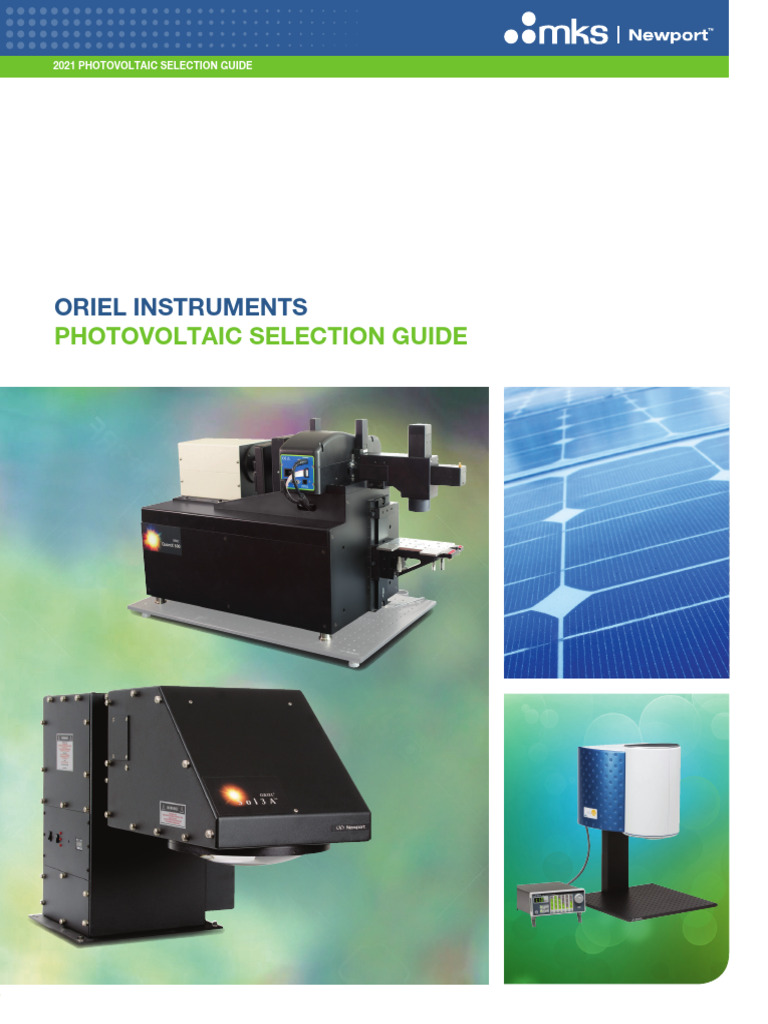 2021 PL72 PV Selection Guide-MKS | PDF | Photovoltaics | Ultraviolet