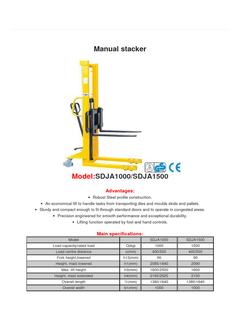 Manual Stacker | PDF