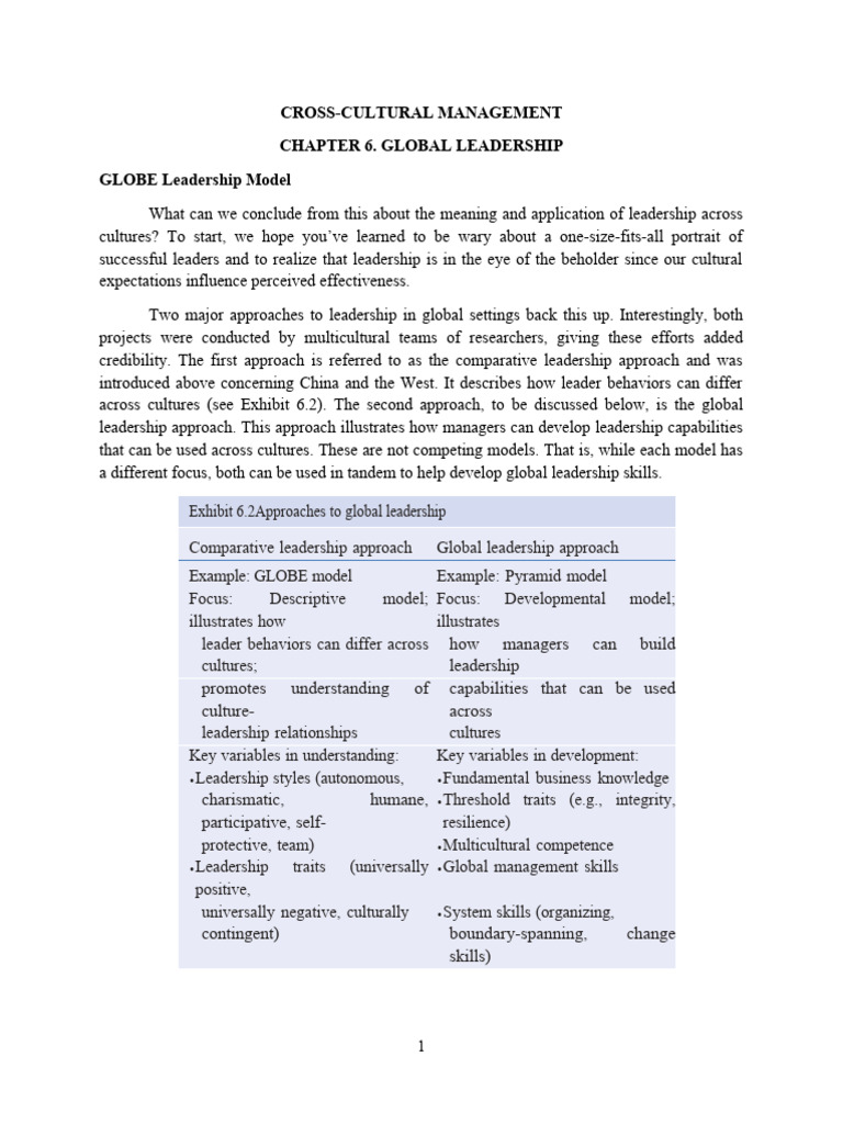 Case Study Chapter 6 Pdf Leadership Social Psychology