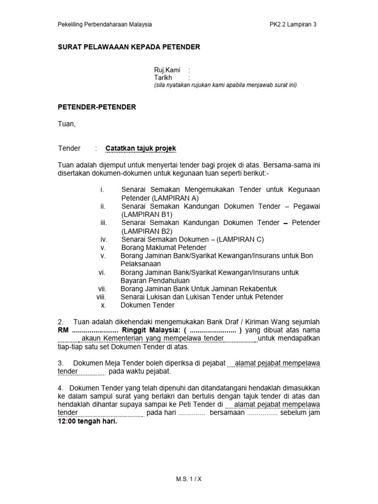 Pk2.2 Surat Perlawaan | PDF