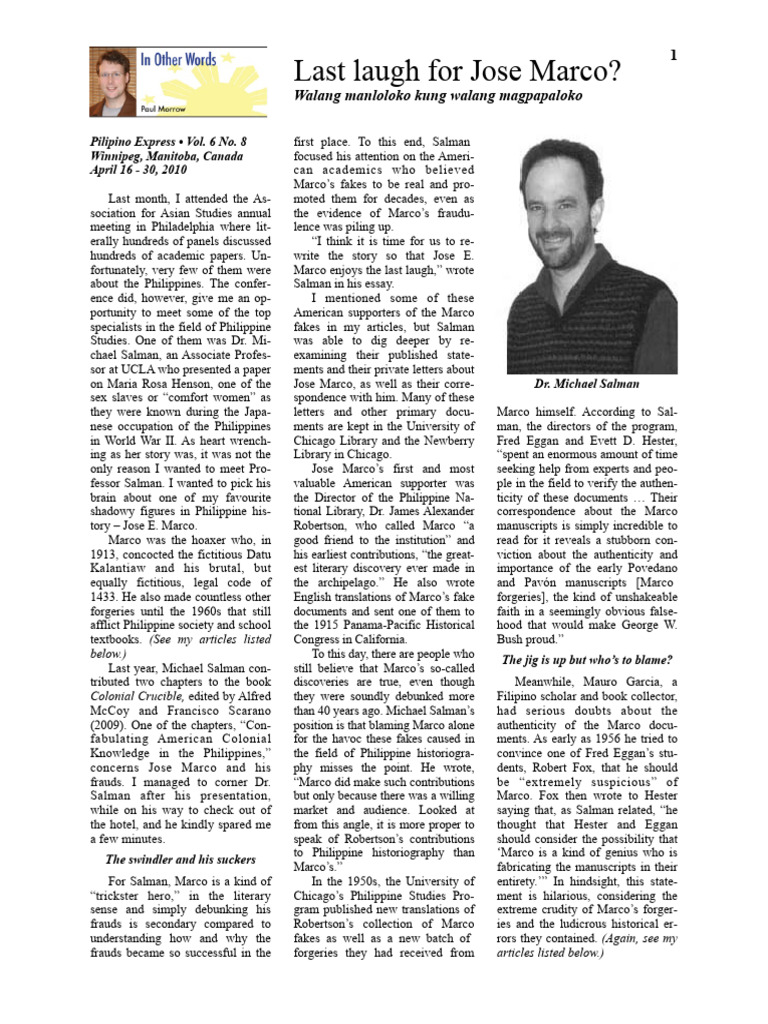 Last Laugh Jose Marco | PDF