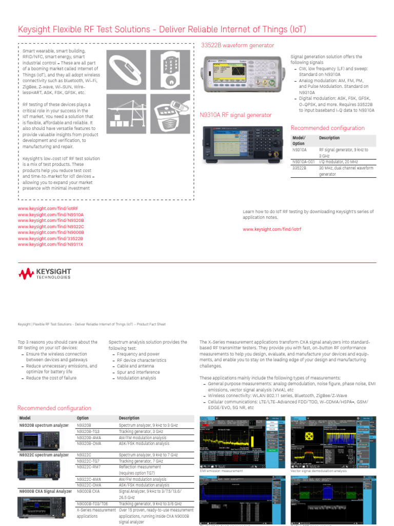 Flexible RF Test Solutions - Deliver Reliable Internet of Things (IoT ...