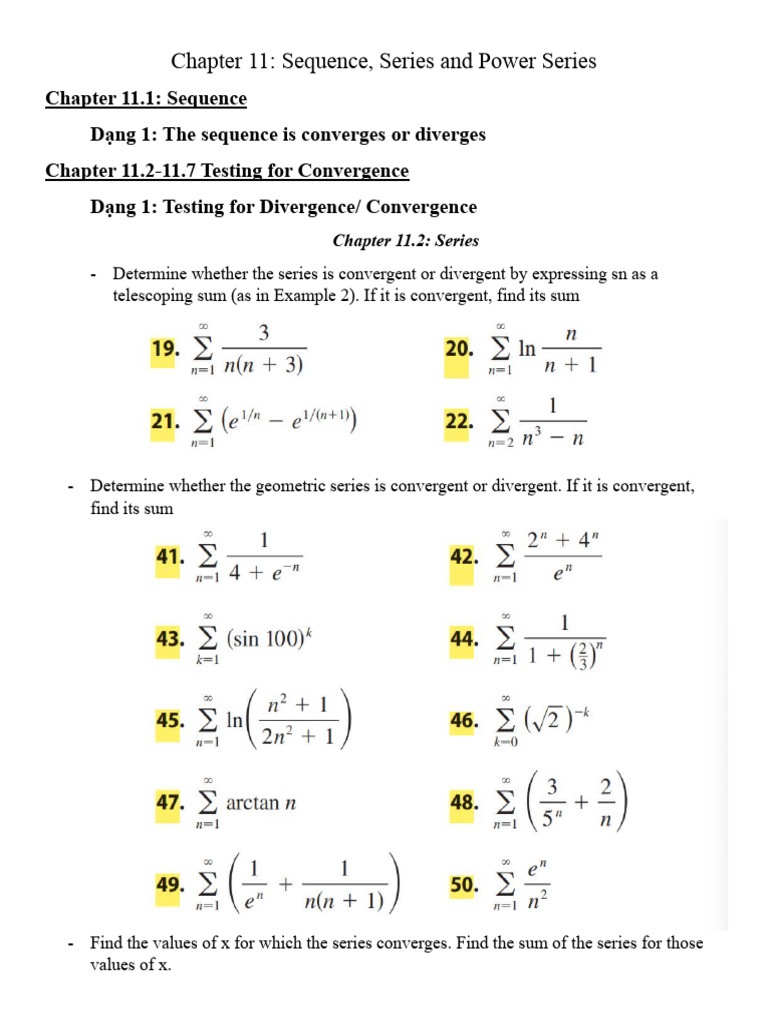 Chapter 11-Final Review | PDF | Power Series | Complex Analysis