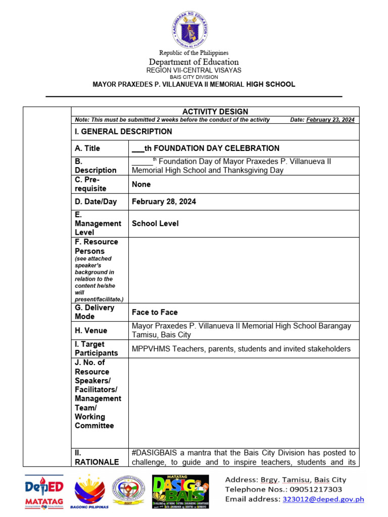 Foundation Day 2024 | PDF