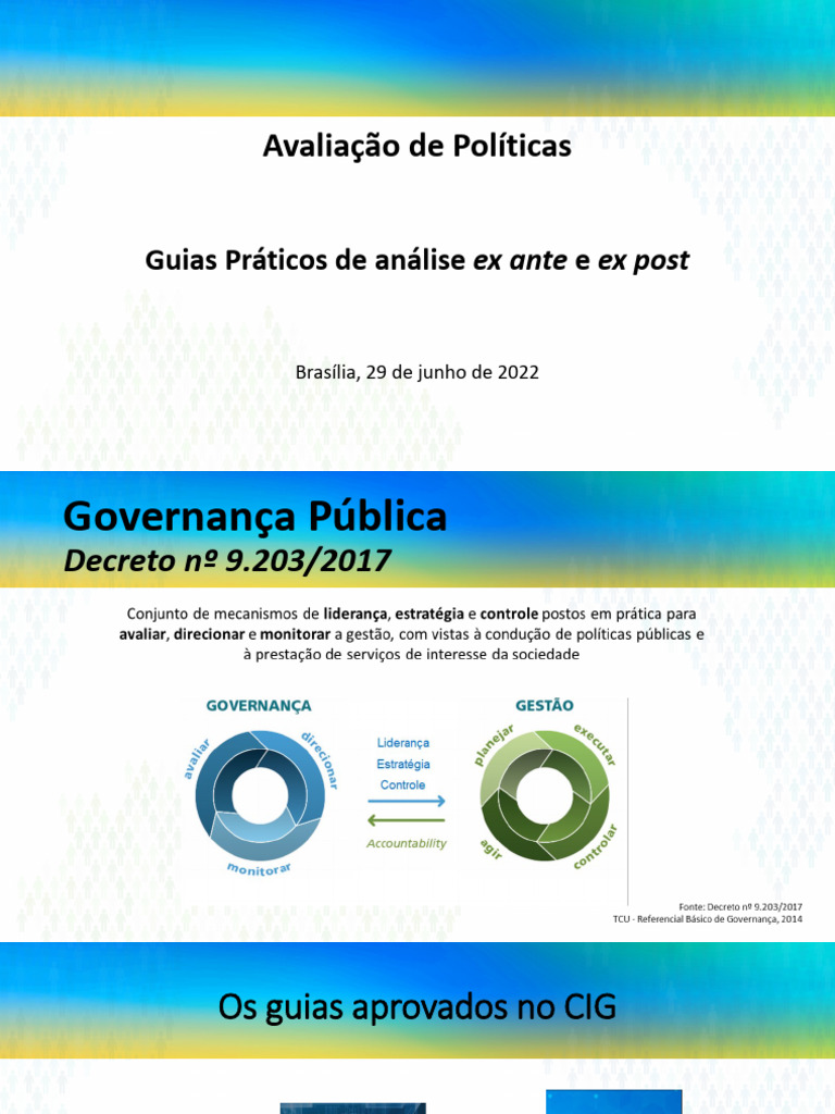 Avaliação de Políticas: Guias Ex Ante e Ex Post | PDF | Orçamento ...
