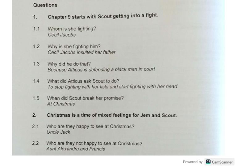 TKMB Chapters 9-11 Part 1 MG | PDF