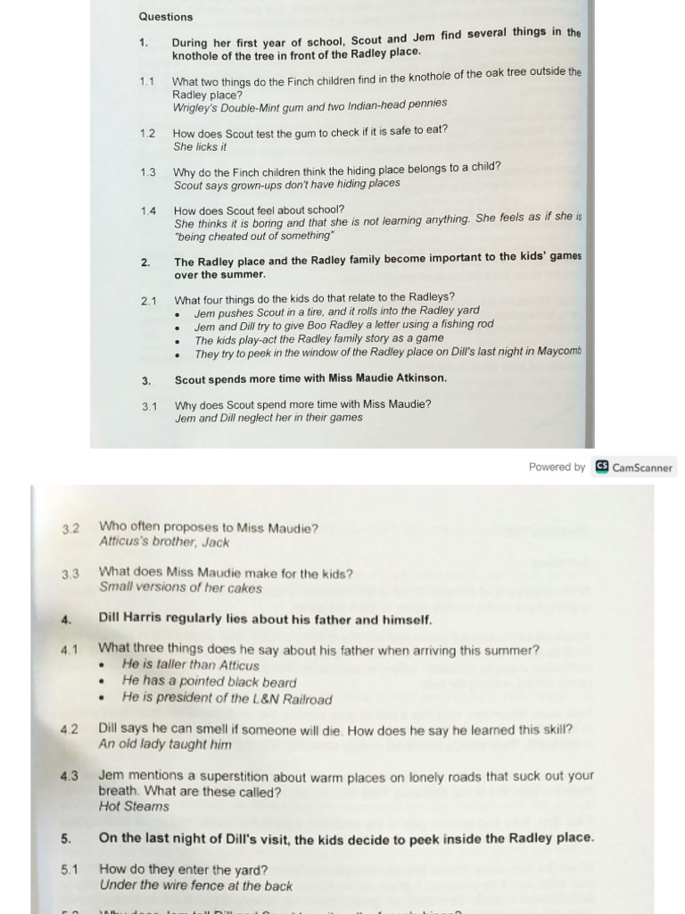 TKMB Chapters 4-6 MG | PDF