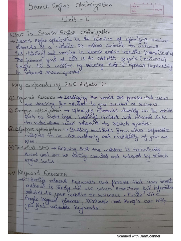 Unit 1 SEO - Notes | PDF
