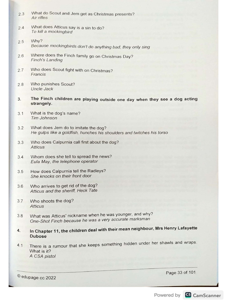 TKMB Chapters 9-11 Part 2 MG | PDF