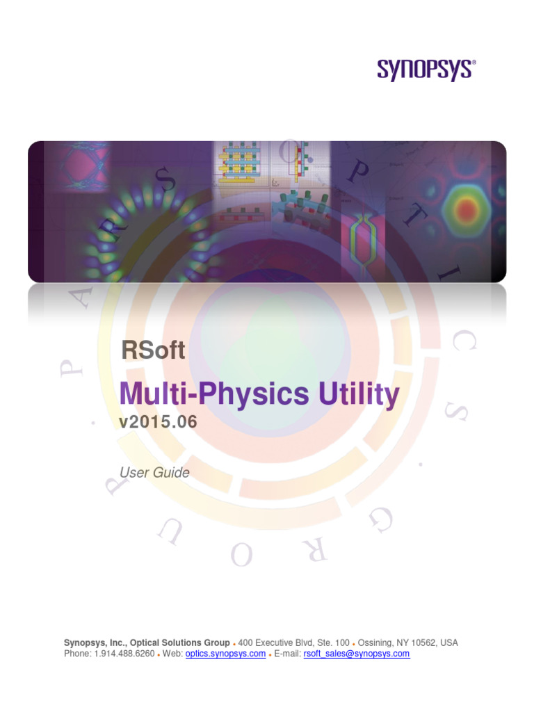 RSoft MultiPhysics | PDF | Computers | Technology & Engineering