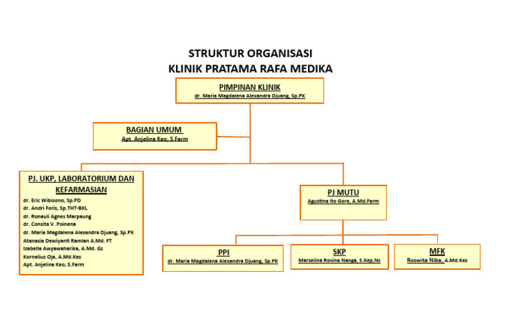 2.1 Struktur Organisasi Klinik - 085614 | PDF