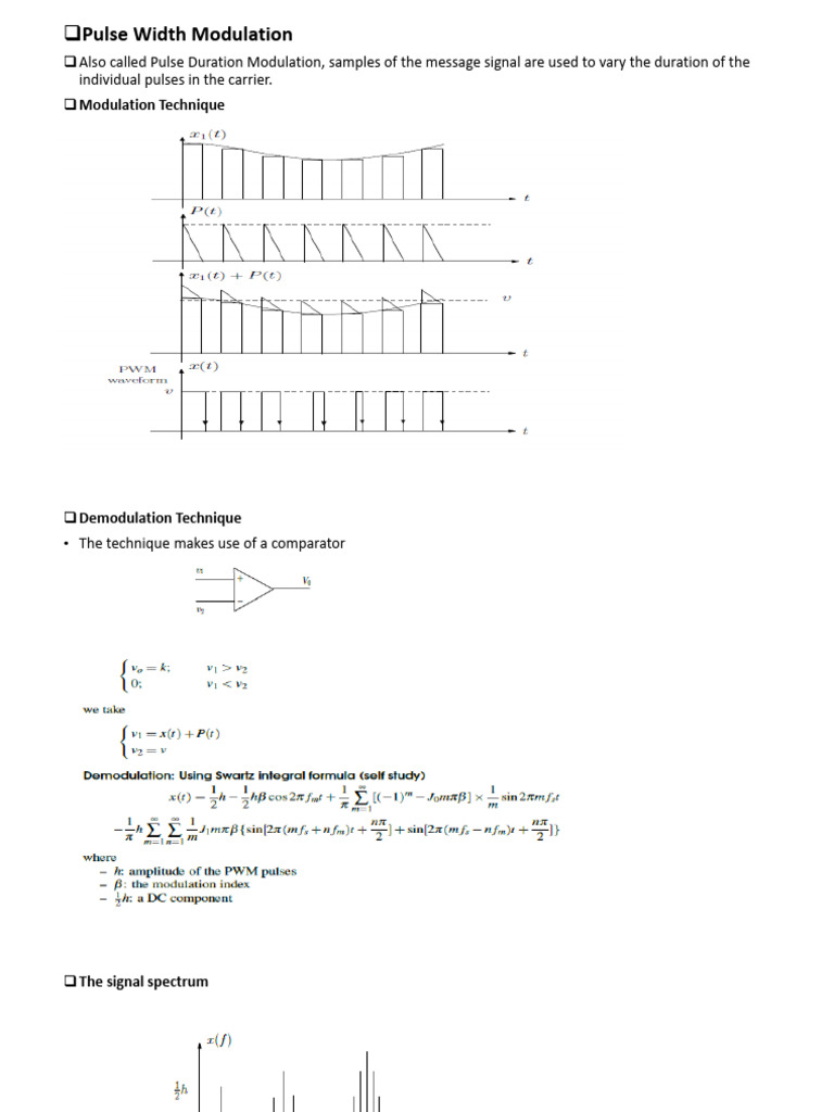 PWM PPM Notes | PDF | Technology & Engineering