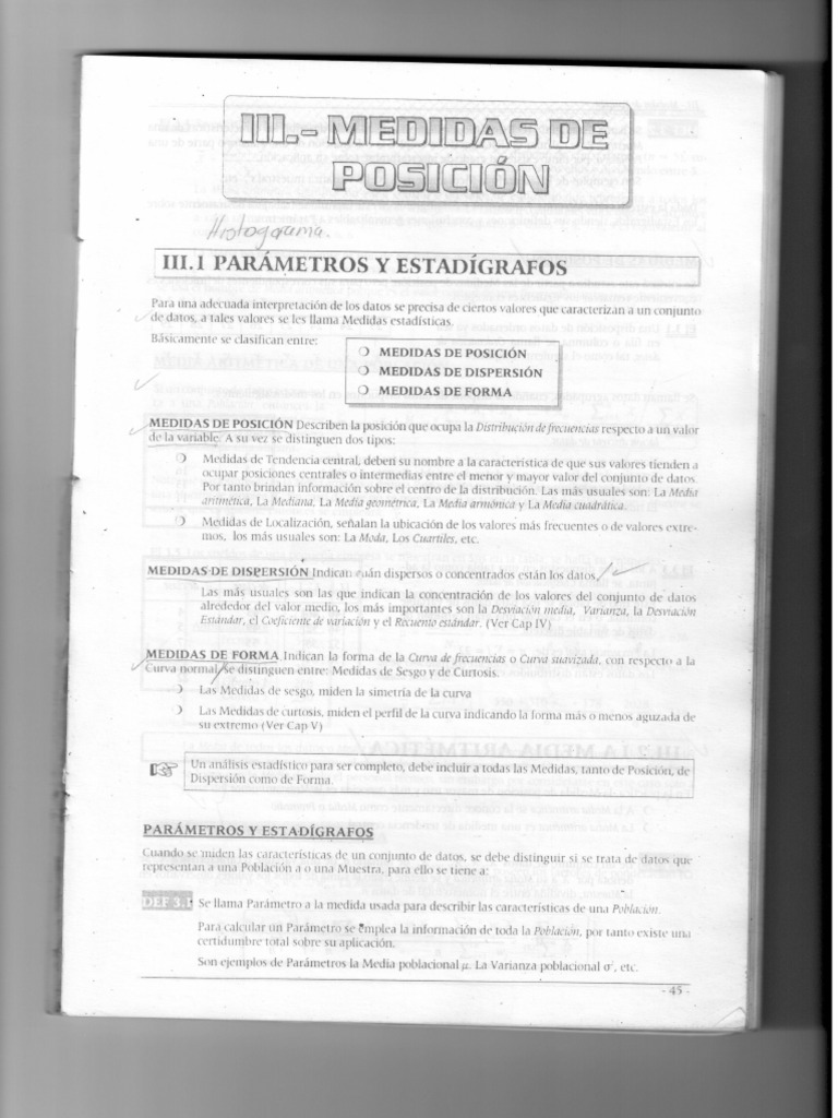 Medidas de Posición 1 | PDF