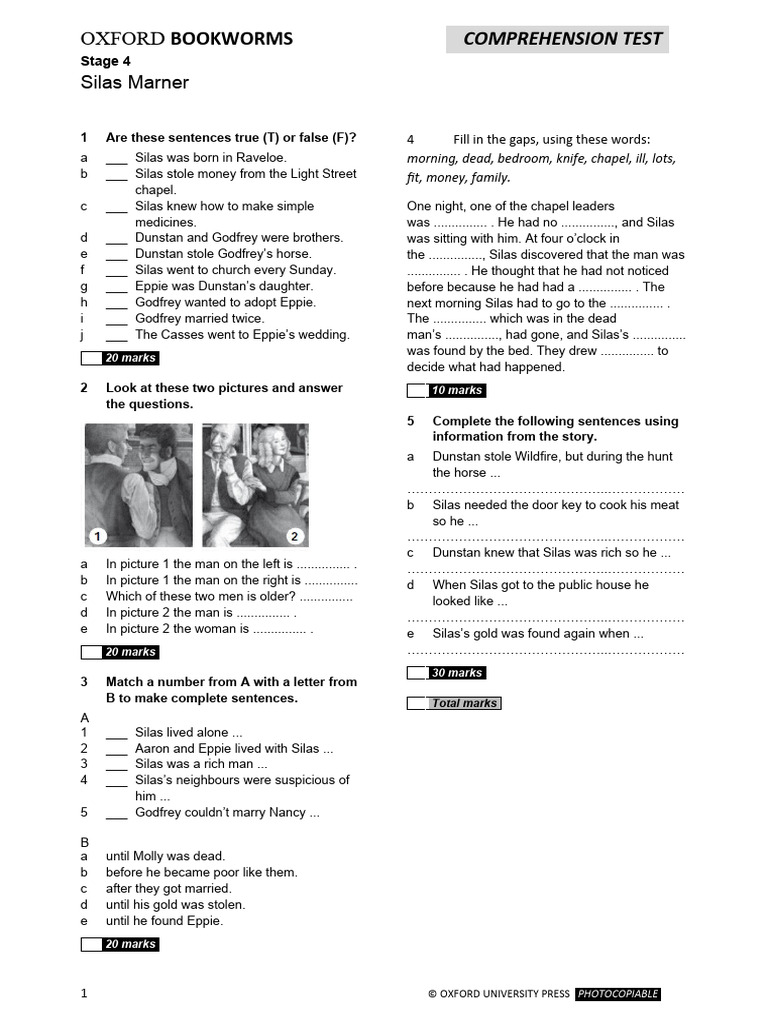 Obw Silas Marner | PDF | Silas Marner