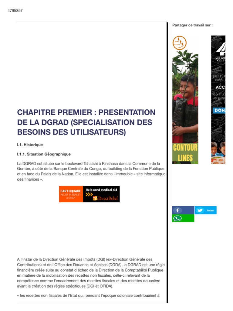 Tout Sur La DGRAD | PDF